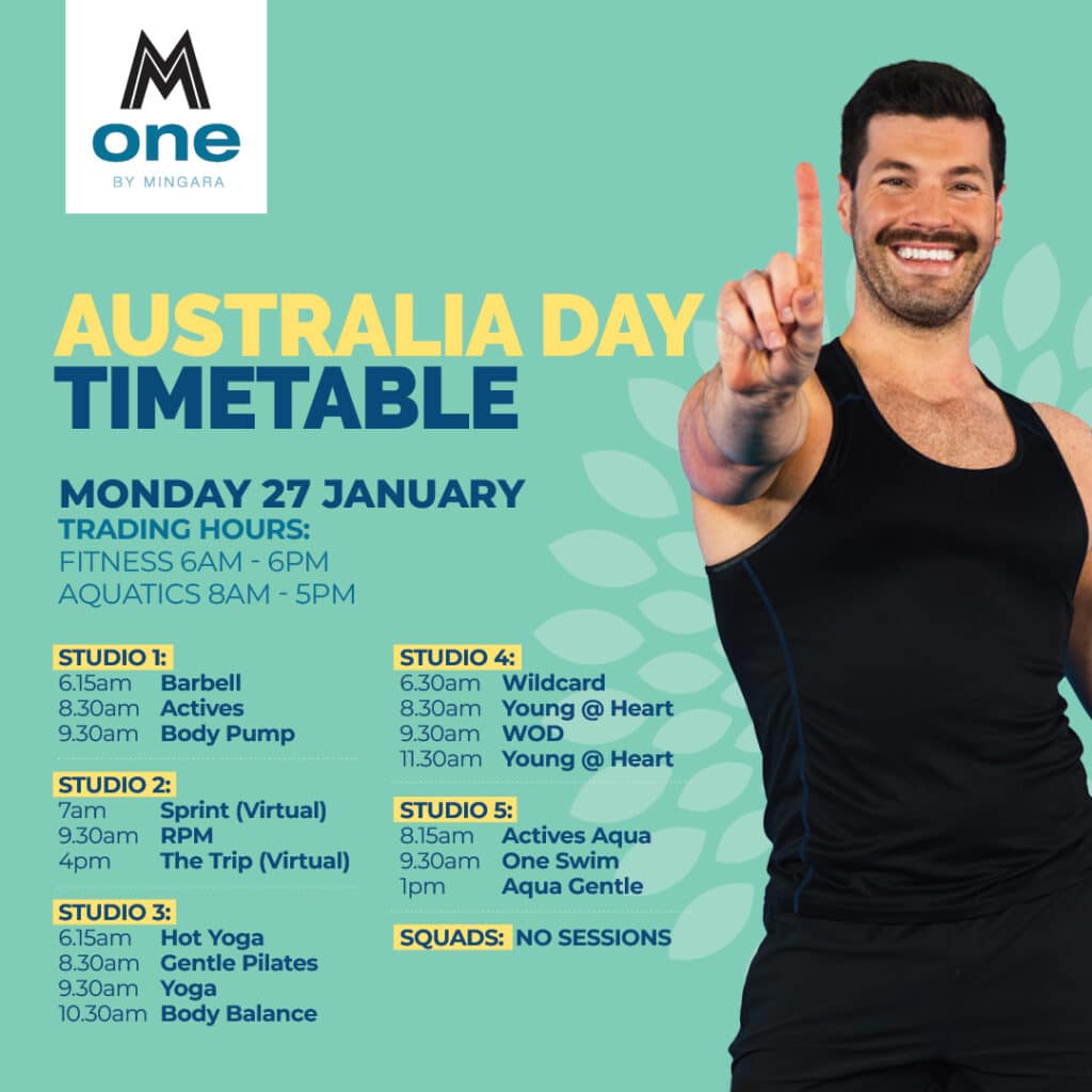 Australia Day public holiday timetable - One by Mingara